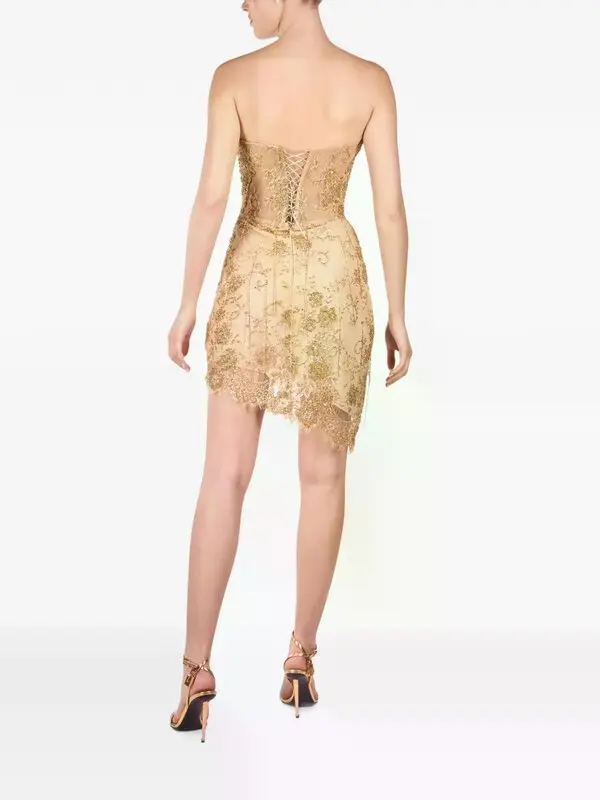 ANDREEA VENECIUC Aurelia Lace-embroidered Mini Dress