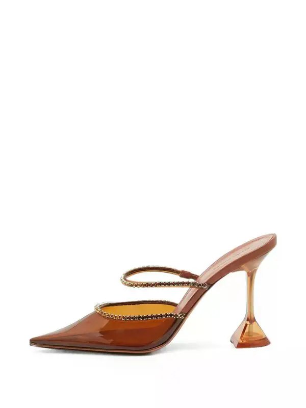Amina Muaddi Gilda Crystal-embellished Mules