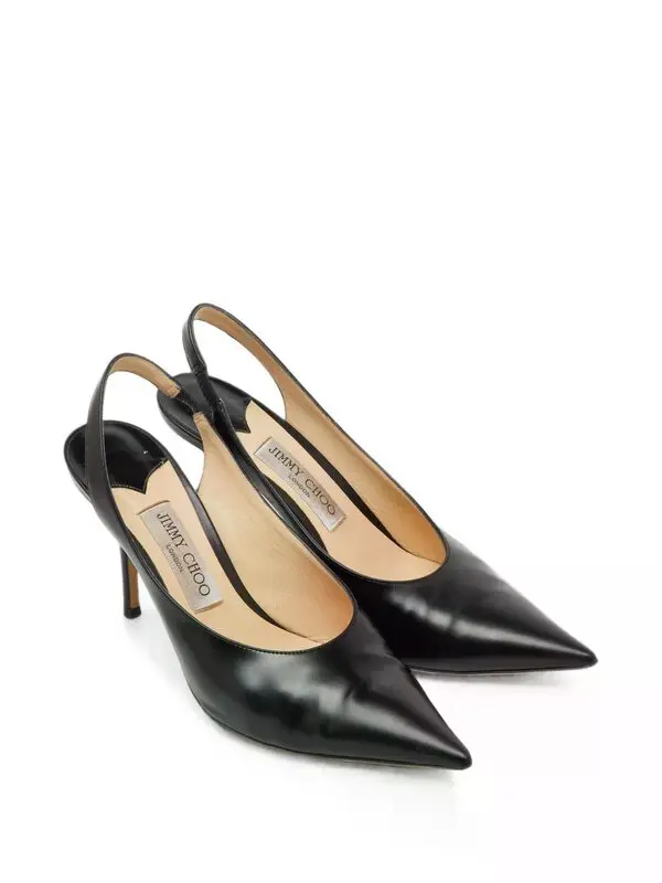JIMMY CHOO Ivy Slingback Leather Pumps