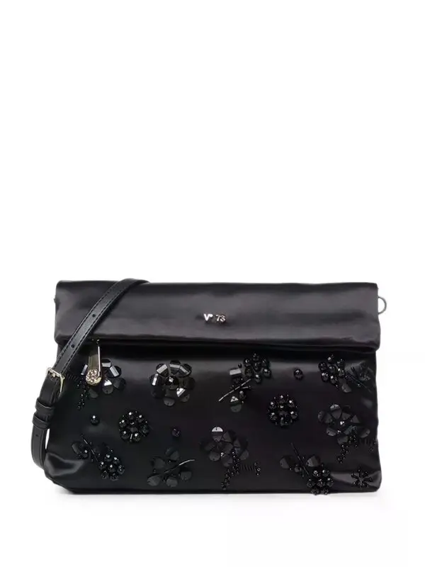 V°73 Kayla Floral-appliqué Jewel-embellished Shoulder Bag