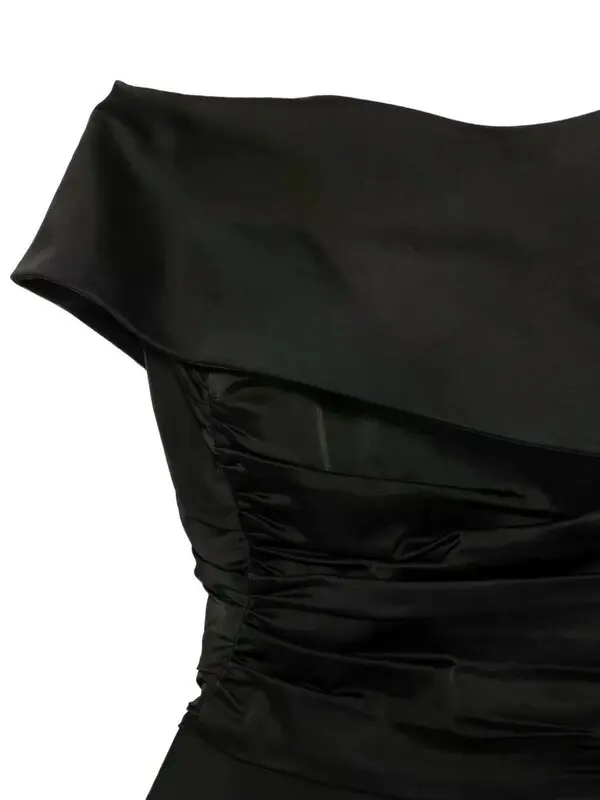 MITILIANE COUTURE One-shoulder Draped Corset Top