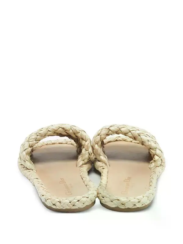 Dior Dway Embroidered Flat Sandals