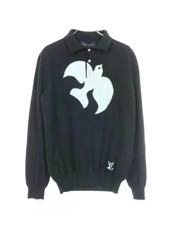 LOUIS VUITTON 2000s Bird Jacquard Sweater