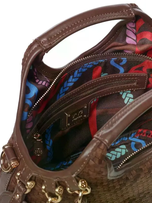V°73 Zelda Woven-effect Shoulder Bag