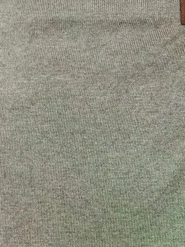 Ralph Lauren Knit Leather-trim Wrap Skirt