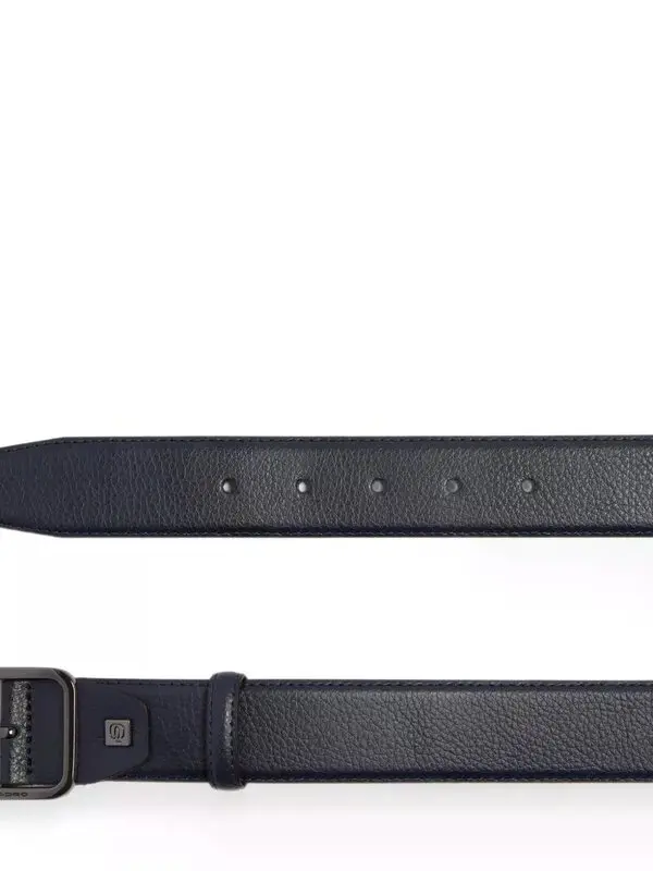 PIQUADRO Grained Leather Belt