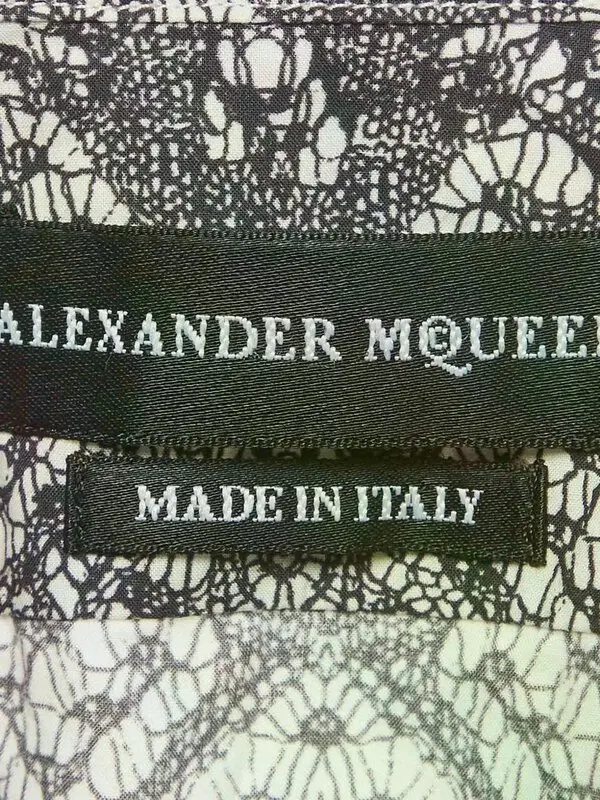 Alexander McQueen Geometric-print Poplin Shirt