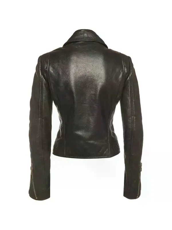 Balenciaga New Moto Leather Biker Jacket