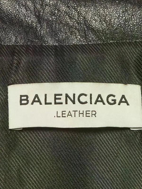 Balenciaga New Moto Leather Biker Jacket