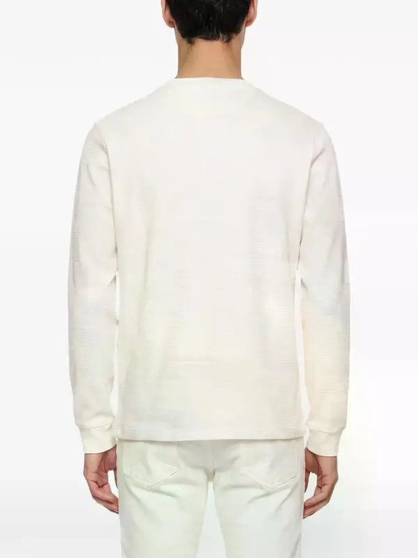 Drole De Monsieur Waffle-knit Logo-embroidered T-shirt