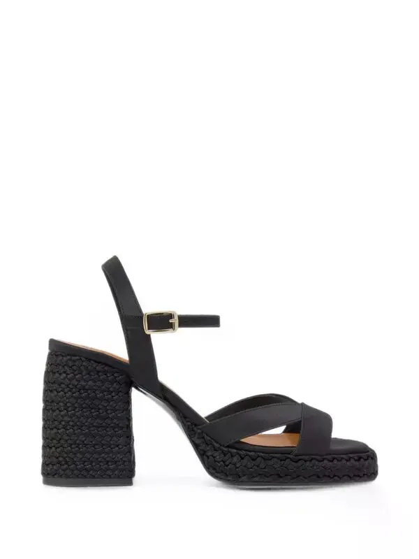 CastaÑer Viena Braided Block-heel Sandals