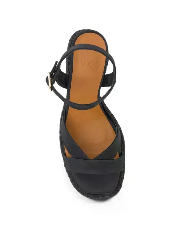 CastaÑer Viena Braided Block-heel Sandals