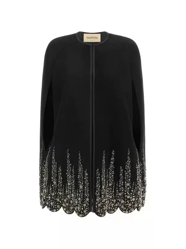 Valentino Garavani Embroidered Compact Drap Cape