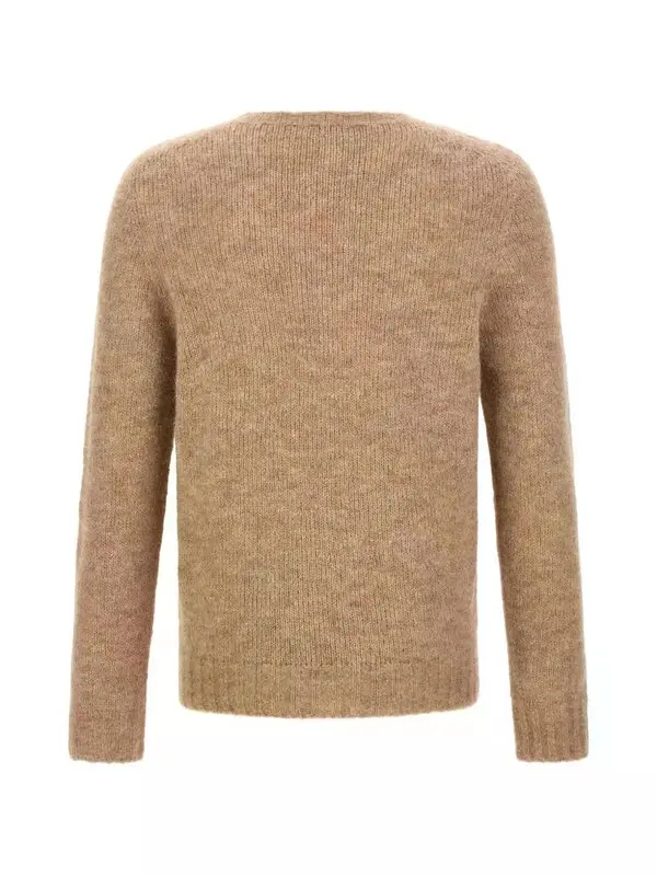 OLIVER LATTUGHI Brushed-effect Crew-neck Sweater