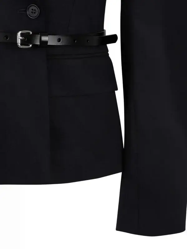 P.a.r.o.s.h Belted Puff-sleeve Jacket