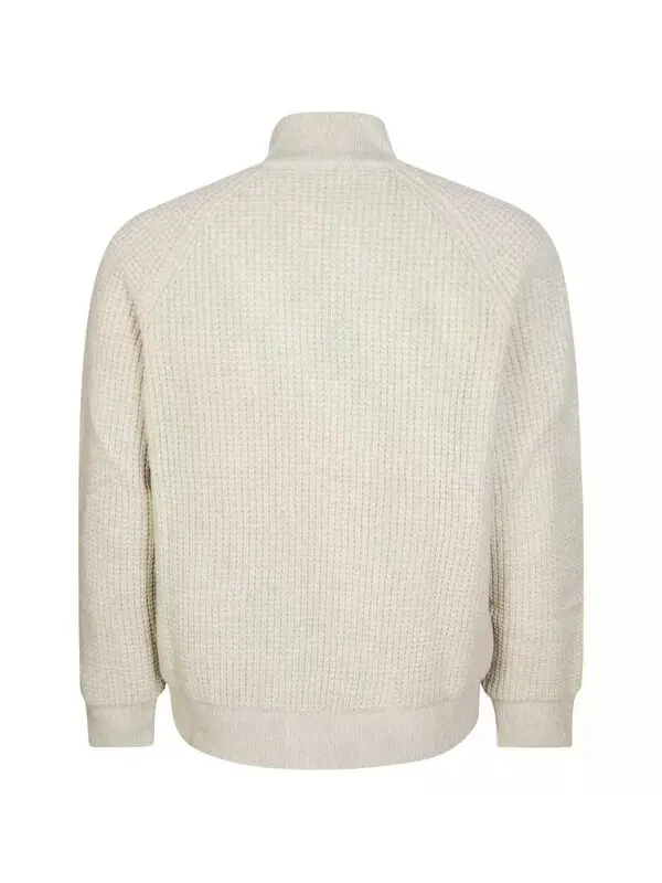 Altea Waffle-knit Zip-up Cardigan