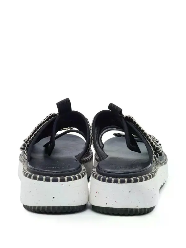 Chloé Lilli Whipstitch Platform Sandals