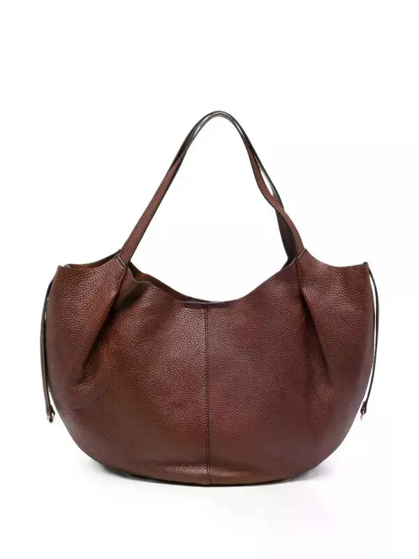 THE BRIDGE Logo-patch Shoulder Bag - Brown