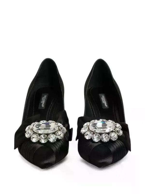 Dolce & Gabbana Bow Crystal-embellished Pumps