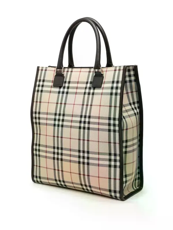 Burberry 2000-2017 House Check Canvas Tote Bag