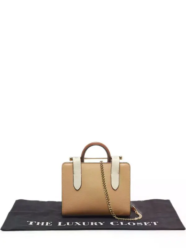Strathberry Leather Mini Bag - Neutrals