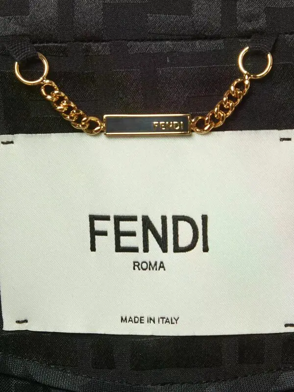 Fendi Zucca-pattern Double-breasted Blazer