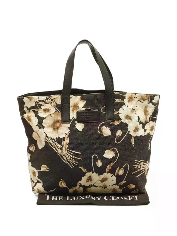 Dolce & Gabbana Floral-print Canvas Tote Bag