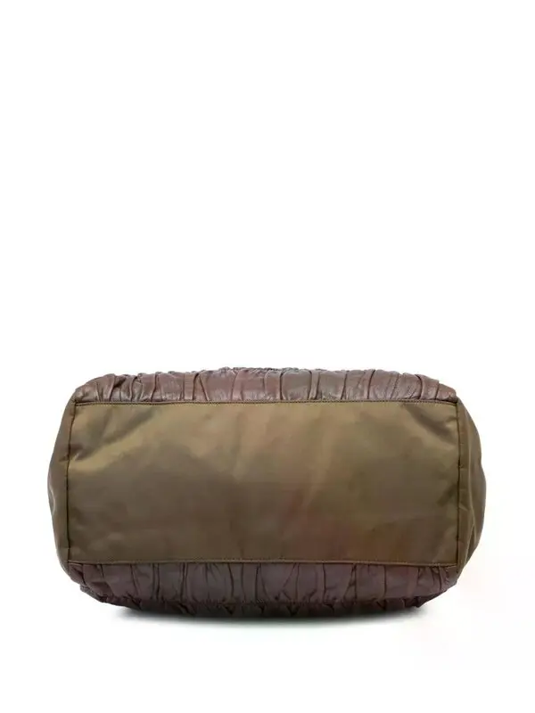 Prada 2000-2013 Nappa Gaufre And Tessuto Tote Bag