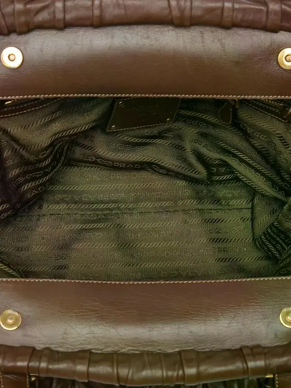 Prada 2000-2013 Nappa Gaufre And Tessuto Tote Bag
