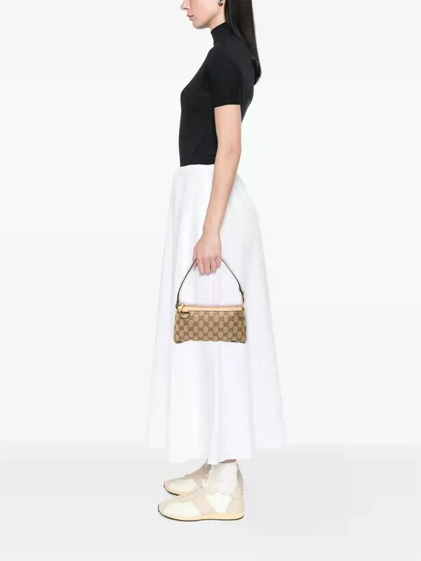 Gucci 2000-2015 Gg Canvas Abbey D Ring Pochette Handbag