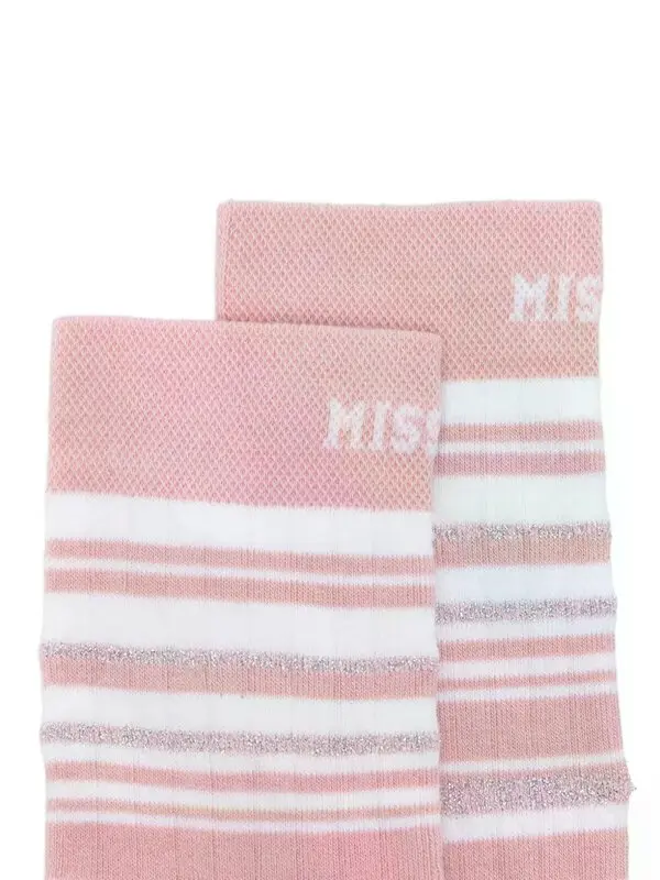 Missoni Striped Glitter-knit Socks