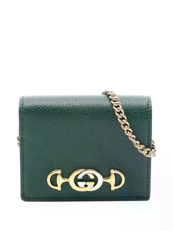 Gucci 2010s Zumi Chain Wallet - Green