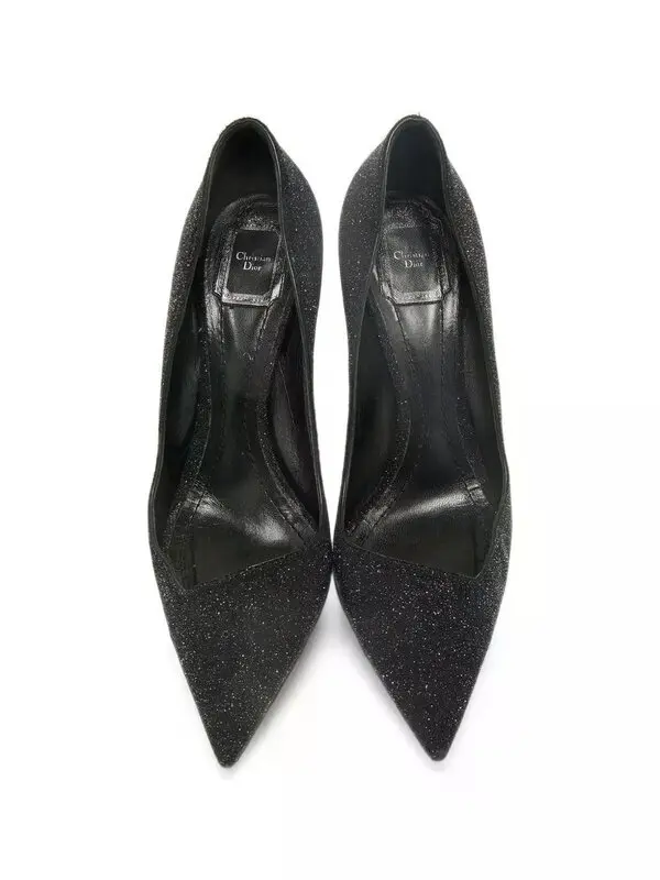 Dior Glitter Pointed-toe Pumps