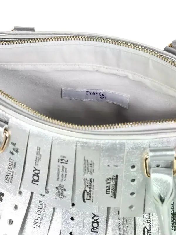 PRAYING Wristband-tassel Tote Bag