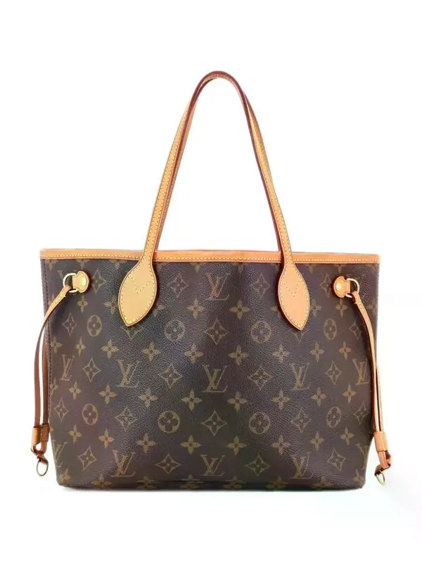 LOUIS VUITTON Neverfull Monogram Canvas Pm Tote Bag - Brown