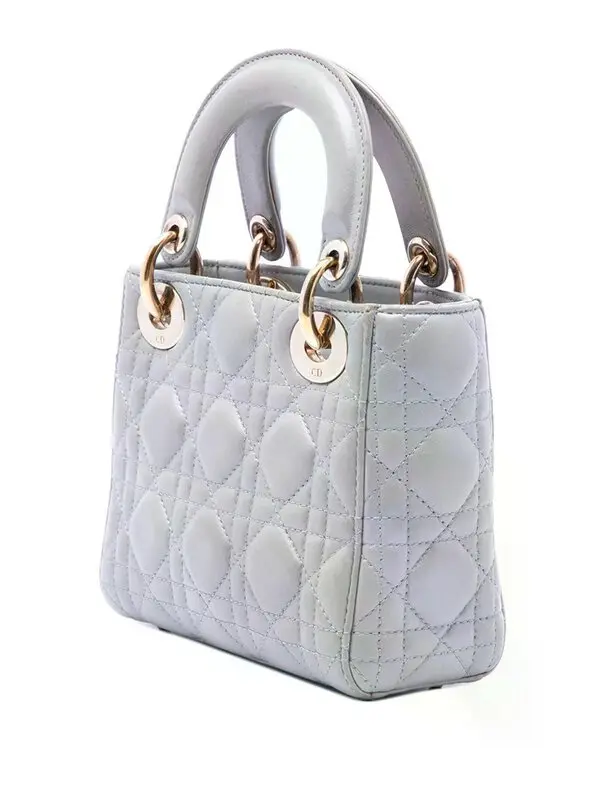 Dior 2016 Mini Lambskin Cannage Lady Satchel
