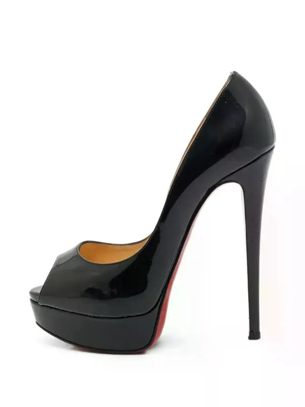CHRISTIAN LOUBOUTIN New Very Prive Peep-toe Platform Pumps