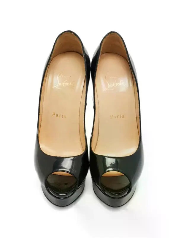 CHRISTIAN LOUBOUTIN New Very Prive Peep-toe Platform Pumps
