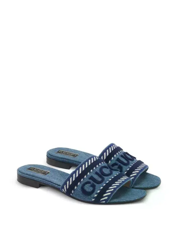 Gucci Jane Logo-embroidered Sandals