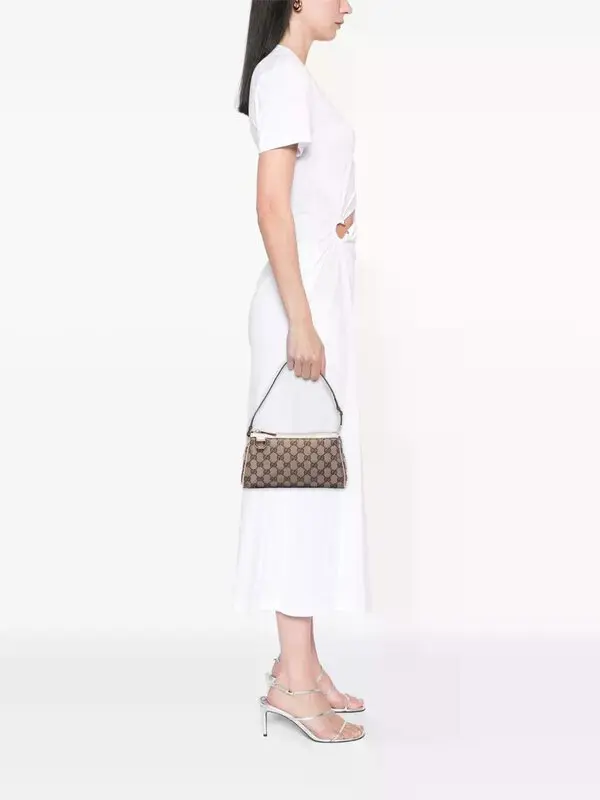 Gucci 2000-2015 Gg Canvas Abbey D Ring Pochette Handbag