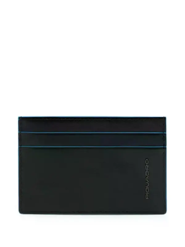 PIQUADRO Logo-stamp Leather Card Holder