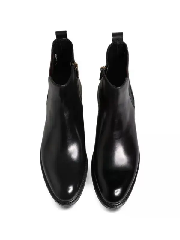Dolce & Gabbana Side-zip Leather Ankle Boots