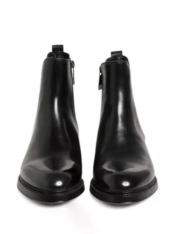 Dolce & Gabbana Side-zip Leather Ankle Boots