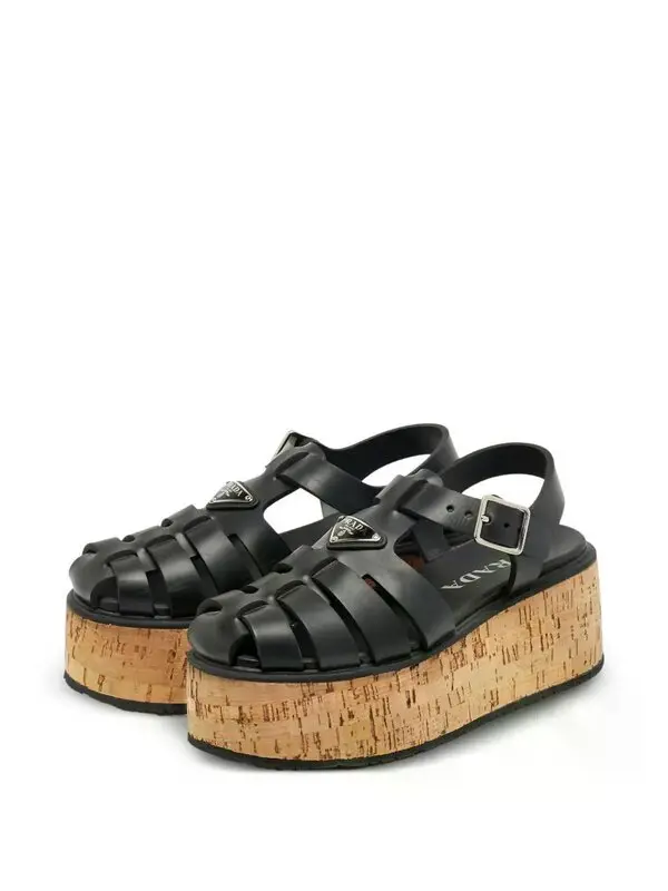 Prada Monolith Platform Sandals