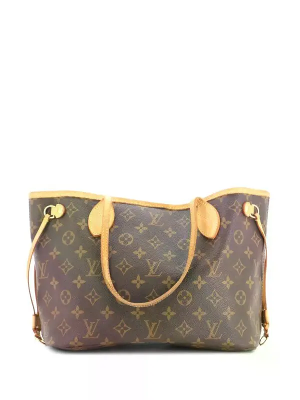 LOUIS VUITTON Neverfull Monogram Canvas Pm Tote Bag - Brown