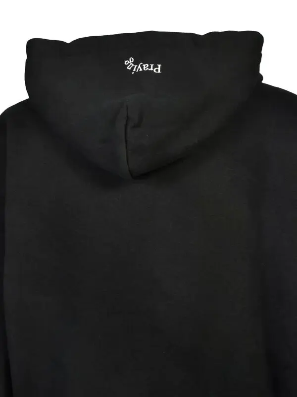 PRAYING Graphic-print Zip-up Hoodie