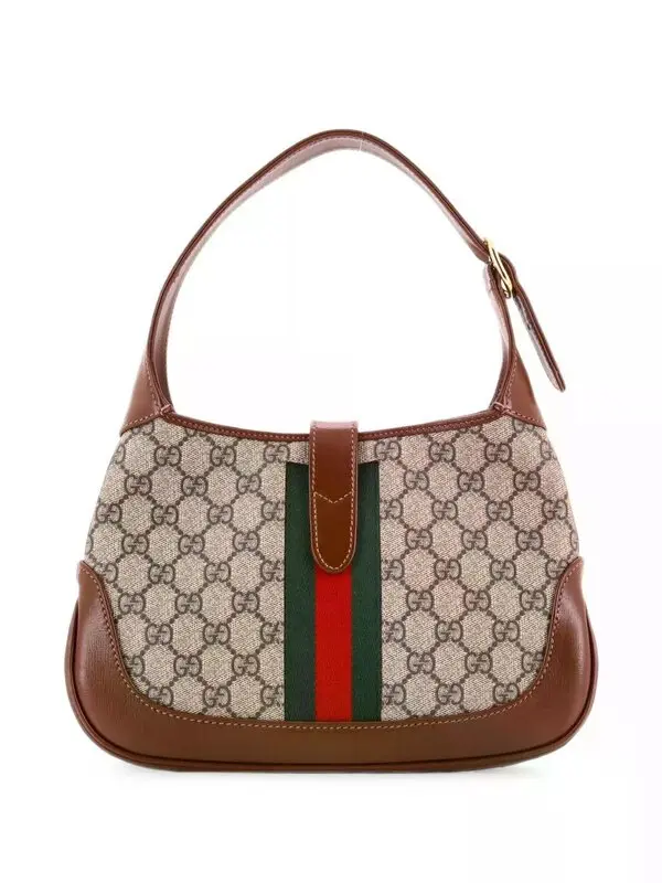 Gucci Jackie 1961 Gg Coated Canvas Small Hobo Bag