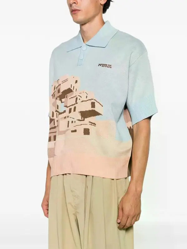 HOUSE OF ERRORS Logo-embroidered Polo Shirt