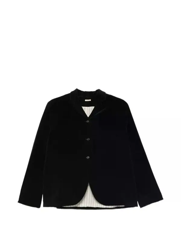 Apuntob Single-breasted Velvet Blazer