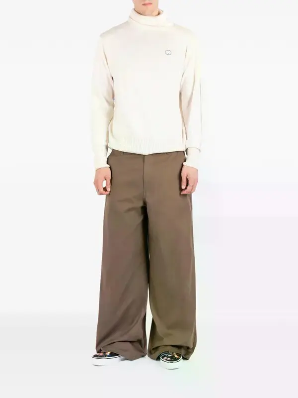 SOCIETE ANONYME Roll-neck Logo-patch Sweater